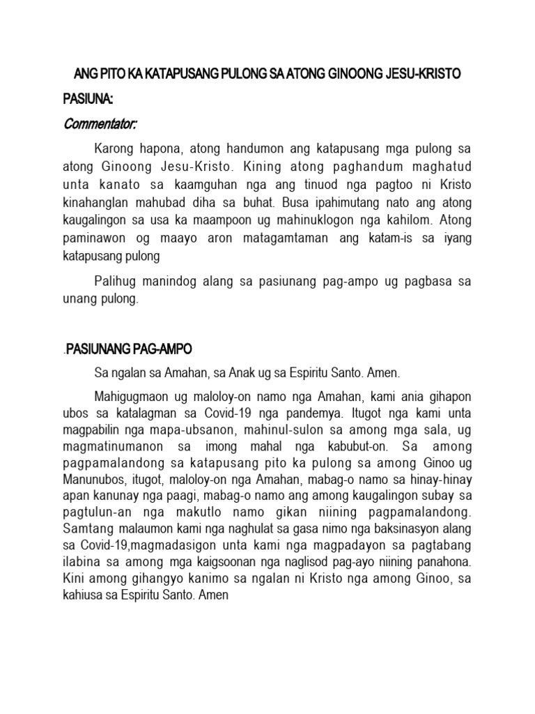 7 Last Words Commentator - S Guide | PDF