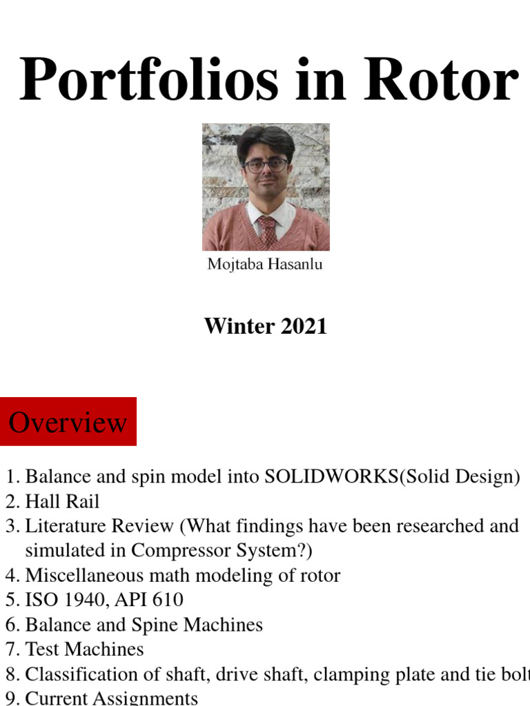 Portfolios in Rotor | PDF | Eigenvalues And Eigenvectors | Mechanical Engineering