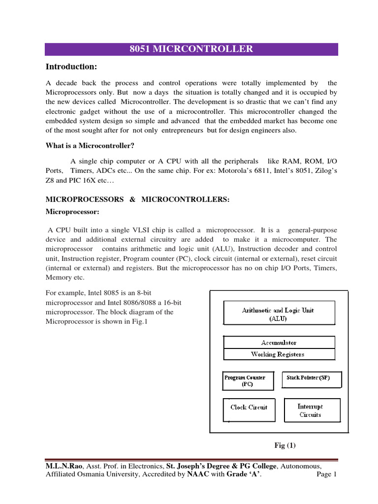 8051_MICRCONTROLLER | PDF | Microcontroller | Microprocessor 8051_MICRCONTROLLER | PDF | Microcontroller | Microprocessor