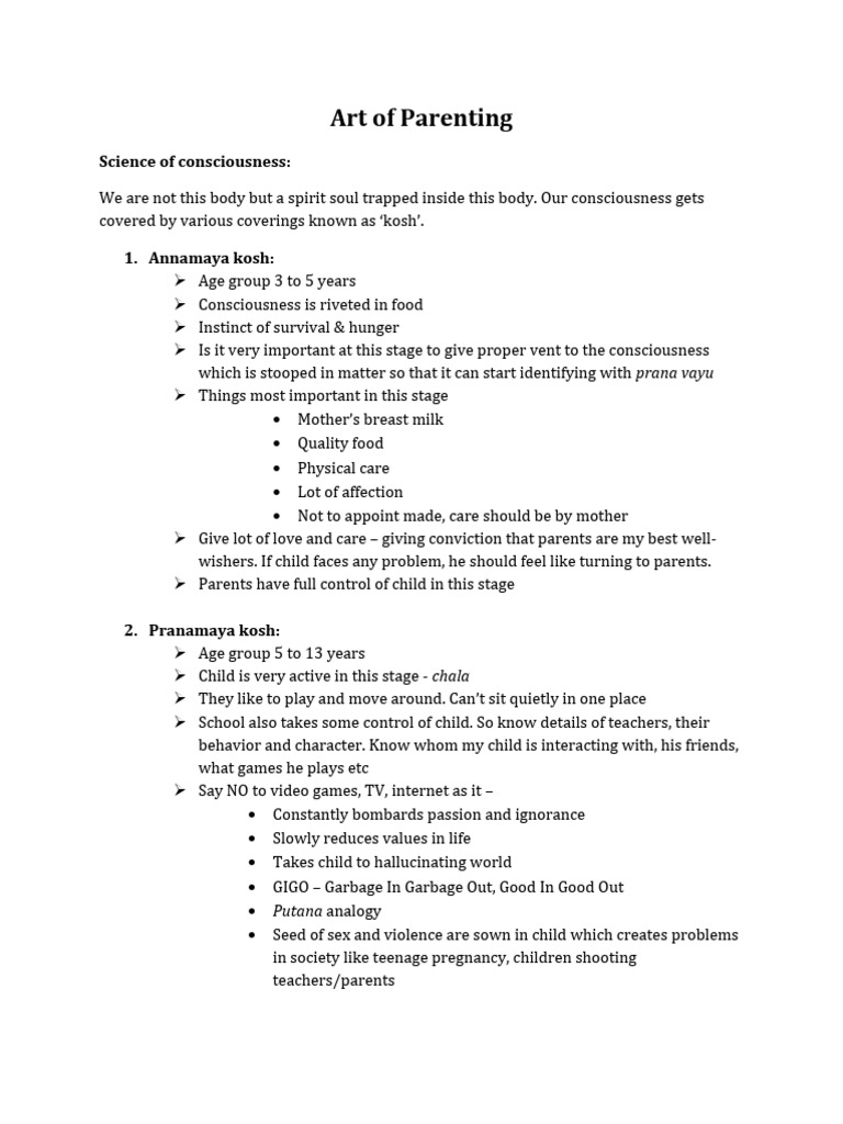 Art of Parenting | PDF | Mind | Parenting