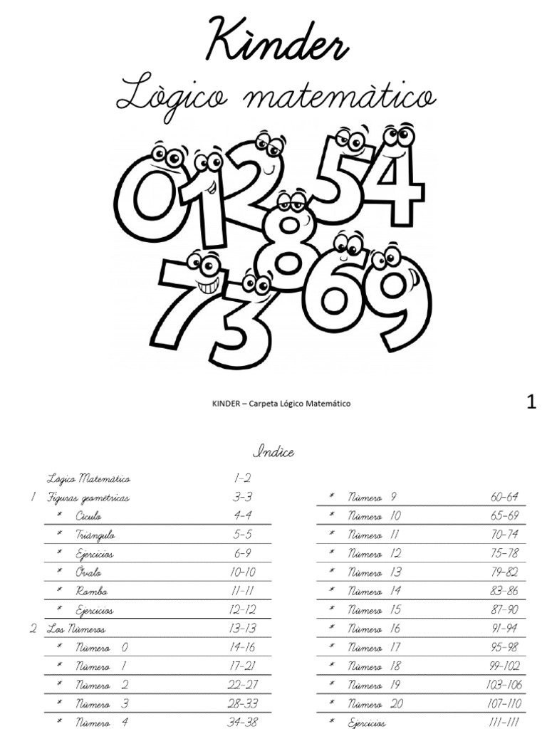 Folleto Aprestos 2022-2023 - 04 KINDER Logico Matematica | PDF