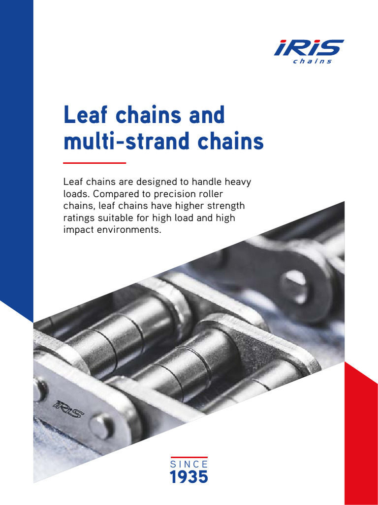 IRIS CHAINS - Leaf Chains and Multi Strand Chains | PDF