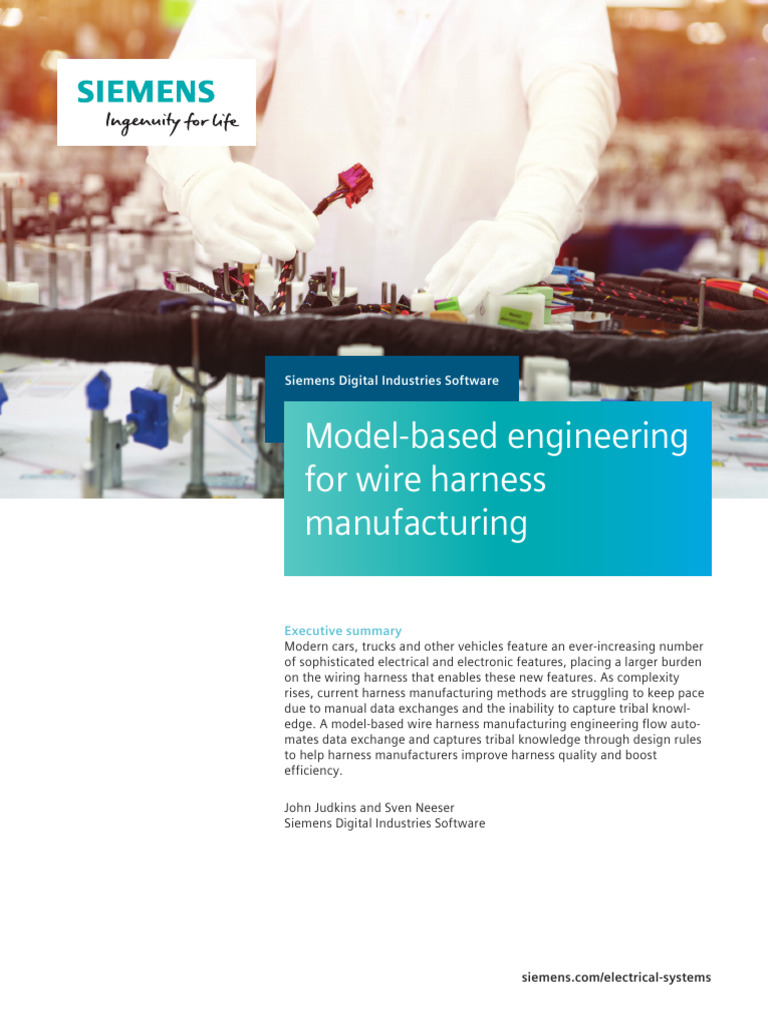 Model Based Engineering For Wire Harness Manufacturing | PDF ...
