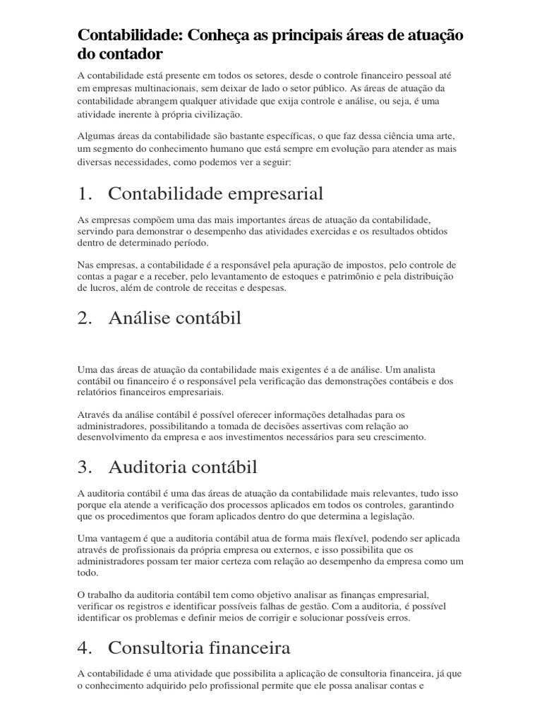 1.7 Contabilidade - Conheça As Principais Áreas de Atuação Do Contador ...