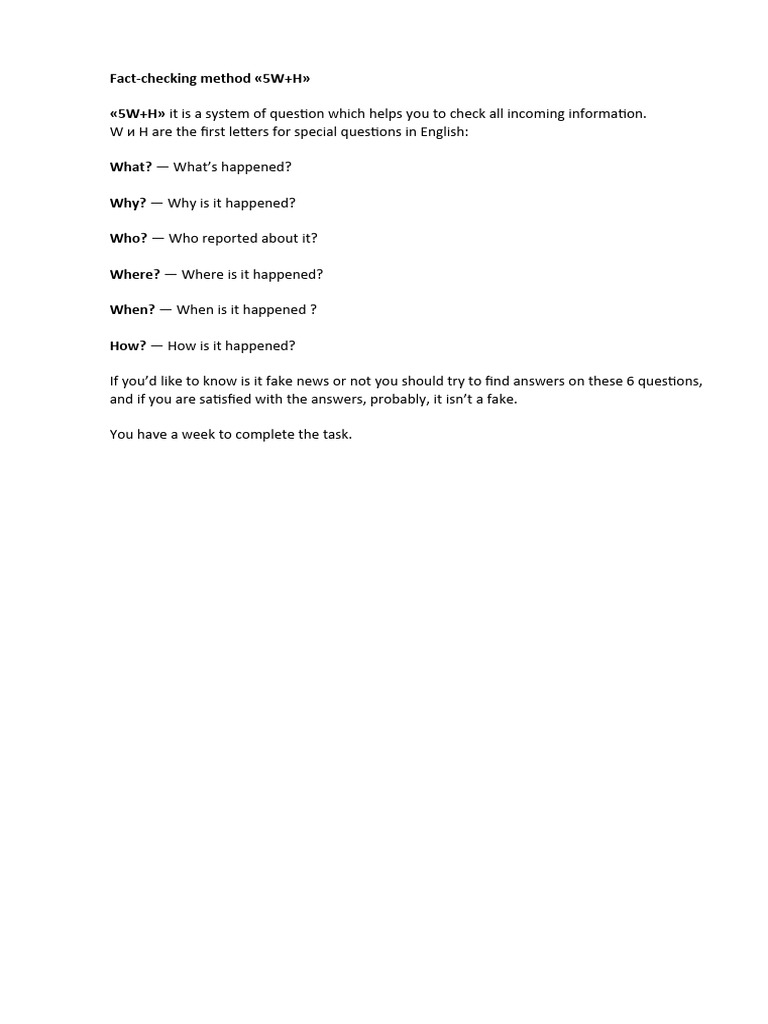 Fact Checking Method | PDF