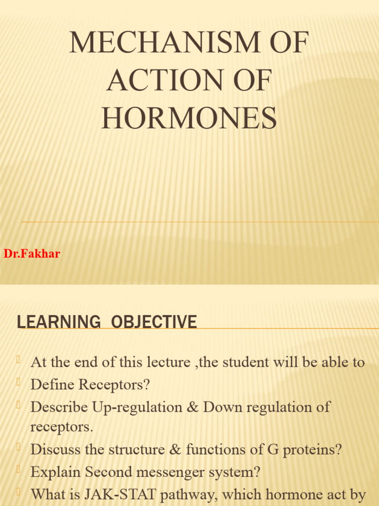 Mecanism of Action of Hormones 9.6.20 | PDF | Cell Signaling | Hormone