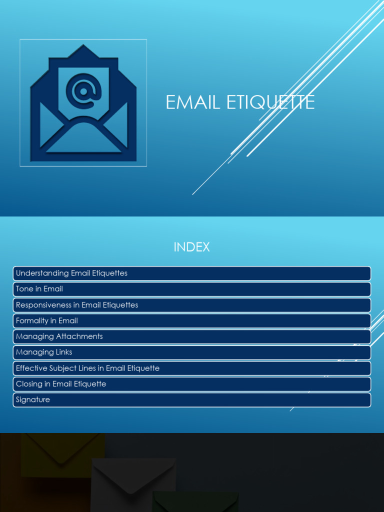 Email Etiquette | PDF | Etiquette | Human Communication