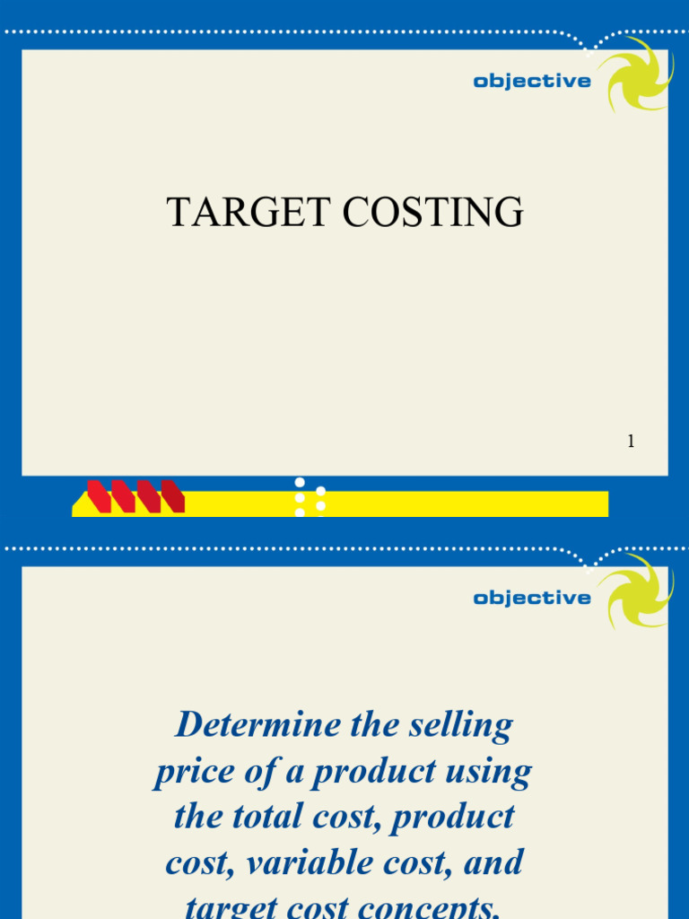 Target Costing | PDF | Business | Business Economics