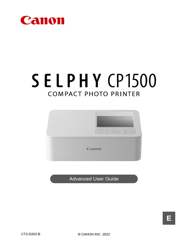 SELPHY CP1500 Advanced User Guide EN | PDF | Smartphone | Wi Fi