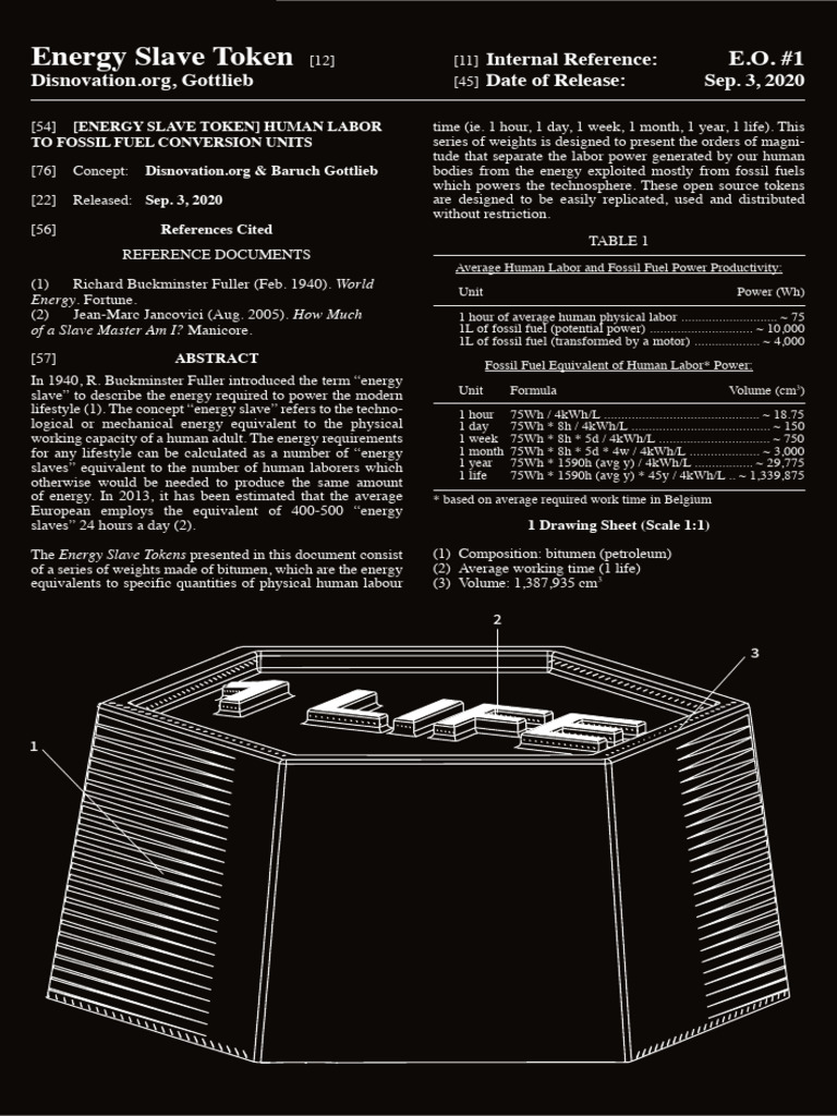 Energy Slave Tokens Explained | PDF | Fuels | Metrology