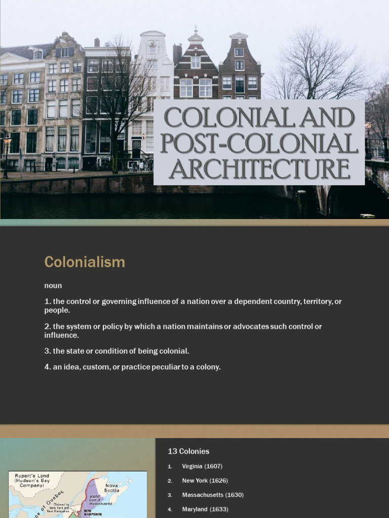 Colonial and Post Colonial | PDF | Framing (Construction) | Building Engineering