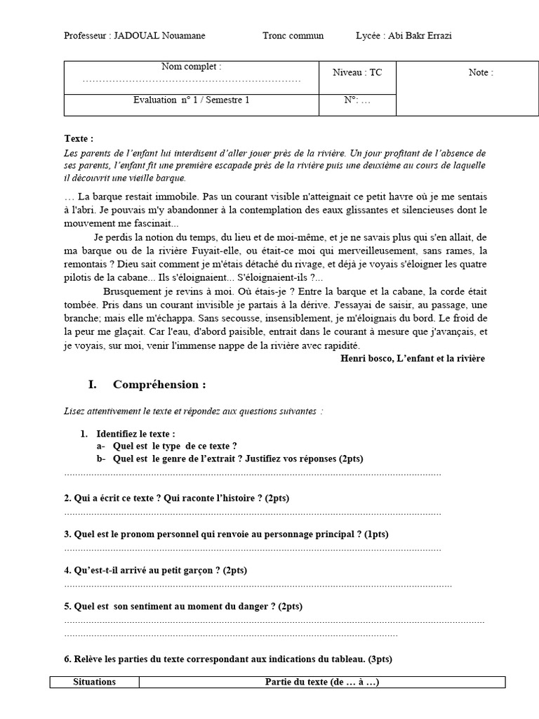Controle Continu 1 TCL 2024 | PDF | Linguistique