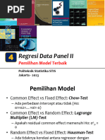 Uji Chow dan Hausman pada Data Panel | PDF | Pengelolaan Keuangan & Uang