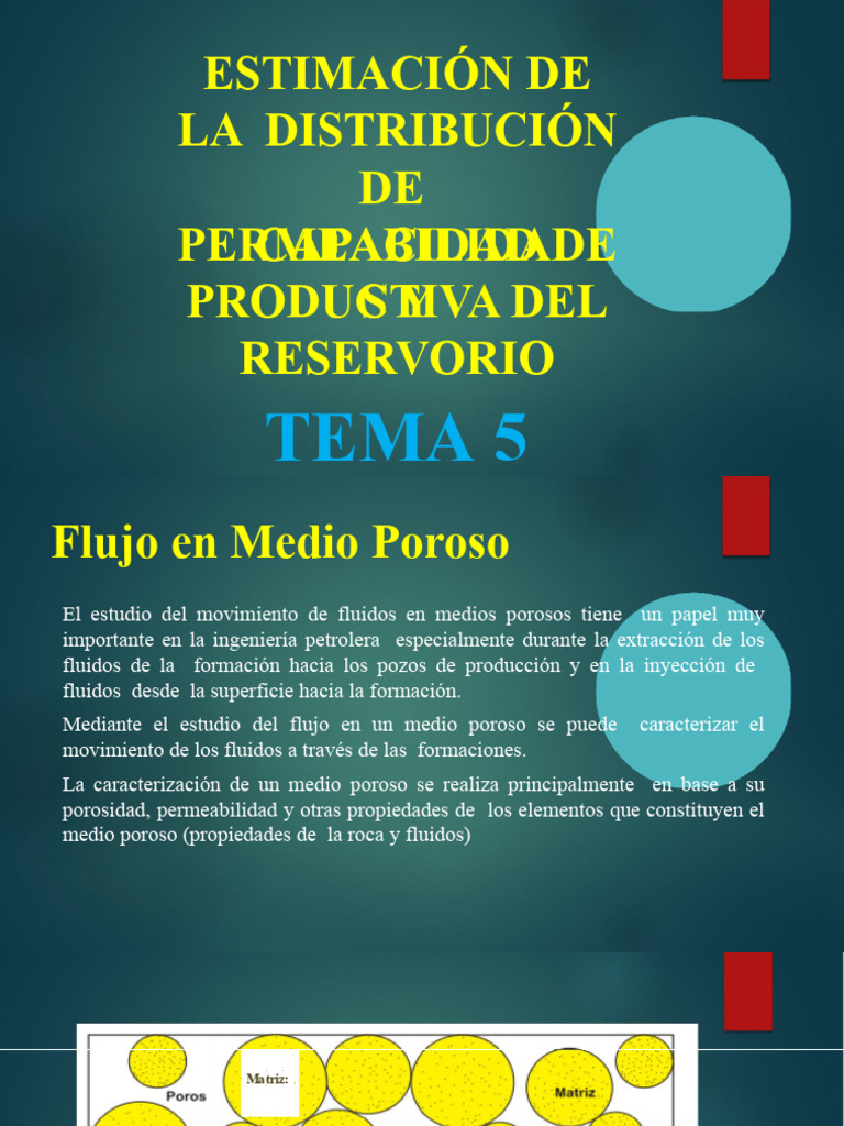 Tema 5 Estimación de La Distribución de Permeabilidades y Capacidad | PDF | Permeabilidad ...