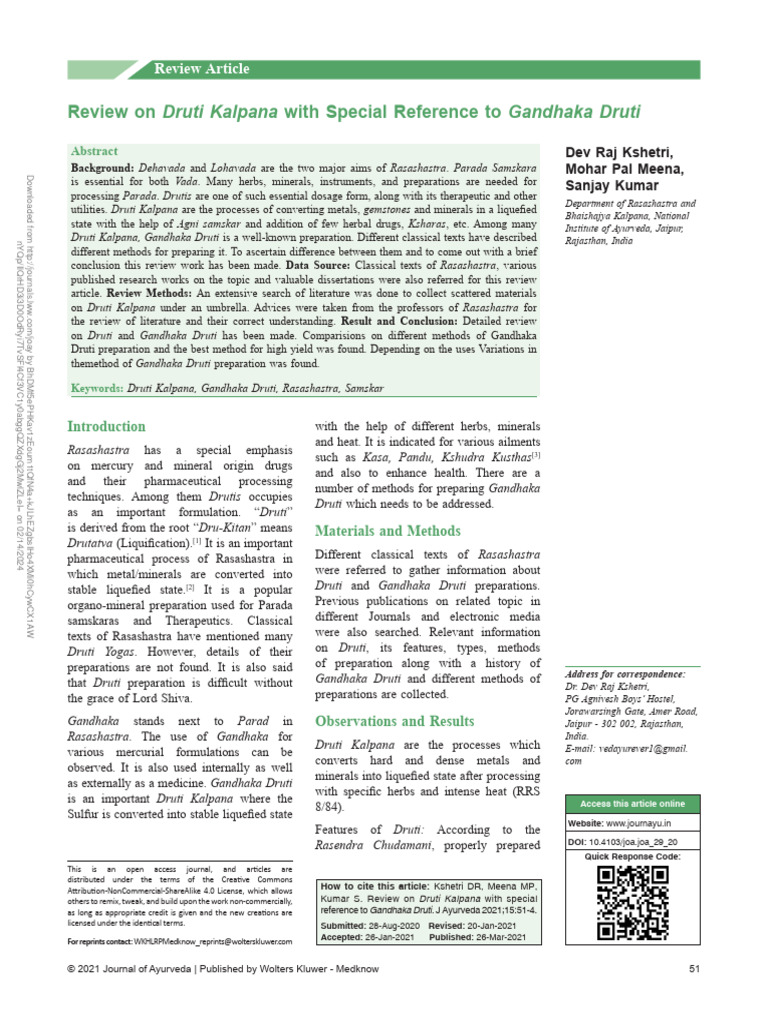 Review On Druti Kalpana With Special Reference To.10 | PDF | Religion & Spirituality