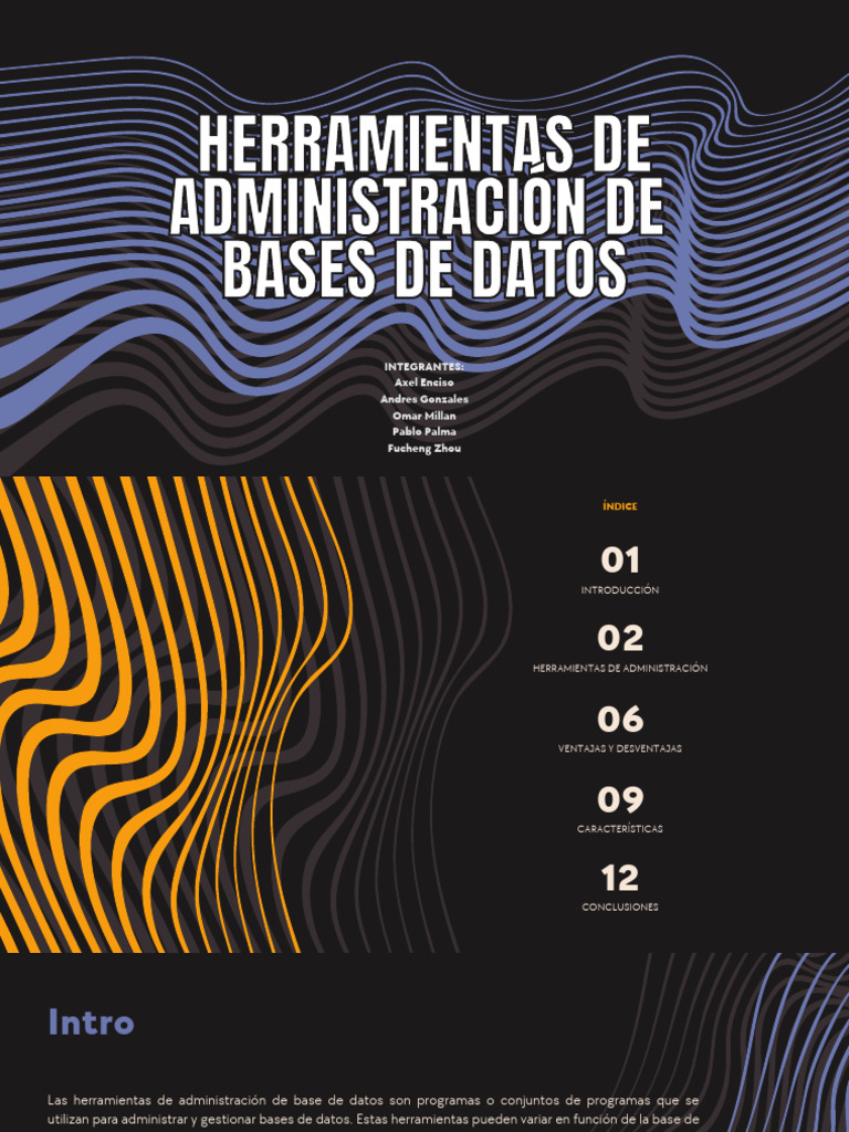 Presentacion - Base de Datos | PDF | Mi sql | Bases de datos