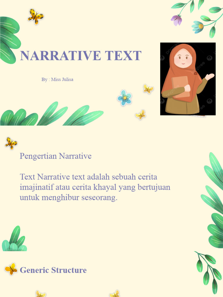 Julisa Materi Ajar - Narrative Text | PDF
