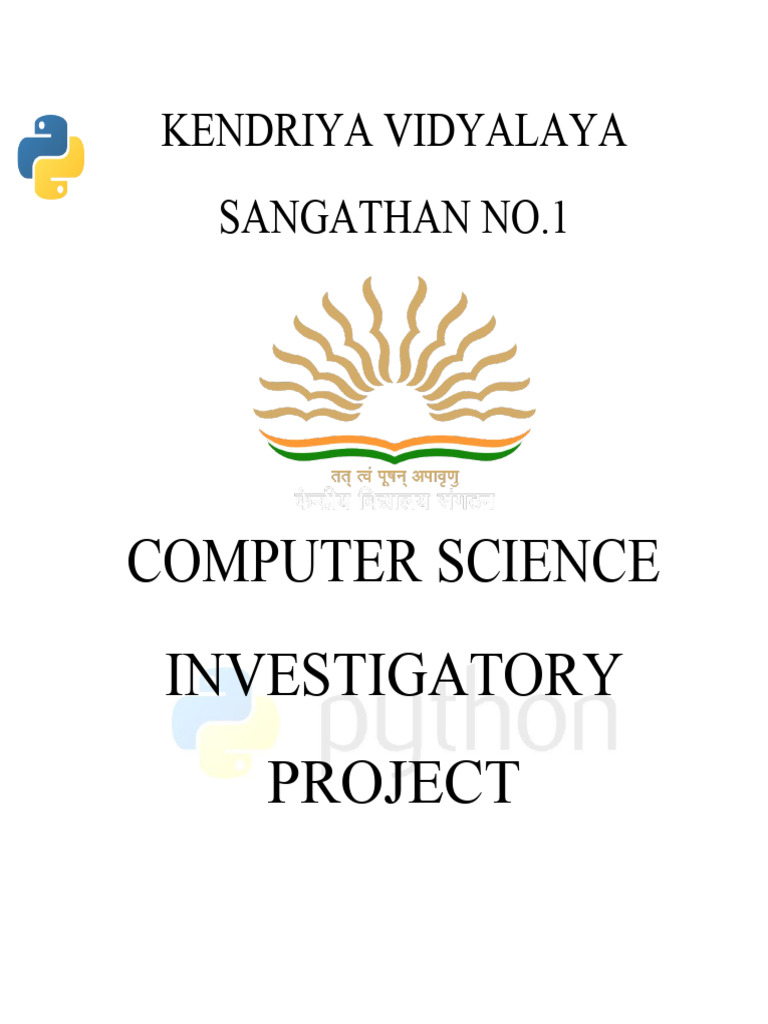 Computer Science Investigatory Project 11 | PDF