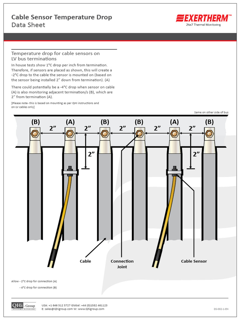 Cable Sensor Temperature Drop Guide | PDF | Technology & Engineering
