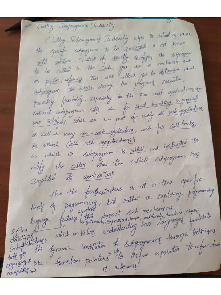 Calling Subprograms Indirectly PPL | PDF