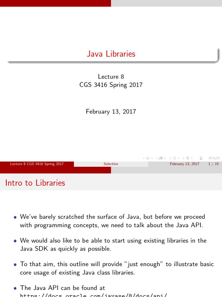 Libraries | PDF | Method (Computer Programming) | Programming