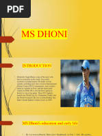 MS Dhoni Life Story | PDF | Athletic Sports | Sports