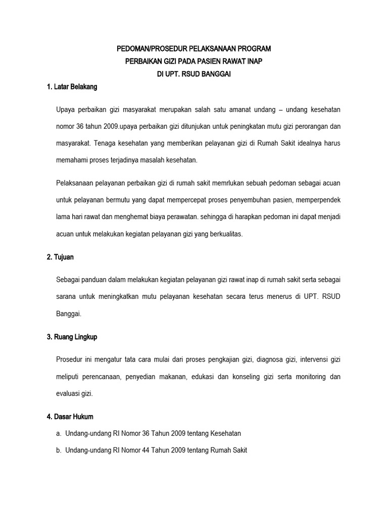 Pedoman Perbaikan Gizi | PDF | Bisnis | Kesehatan Holistik