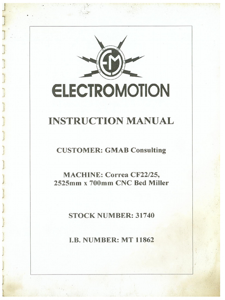 Manual CF22 25 | PDF