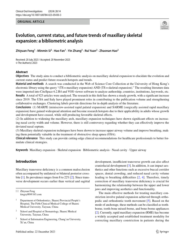 12 - Evolution, Current Status, and Future Trends of Maxillary Skeletal ...