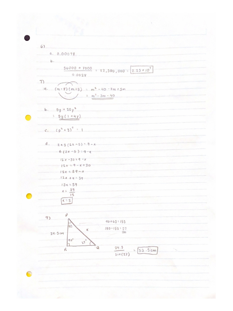 Math Eoy Paper 2 | PDF