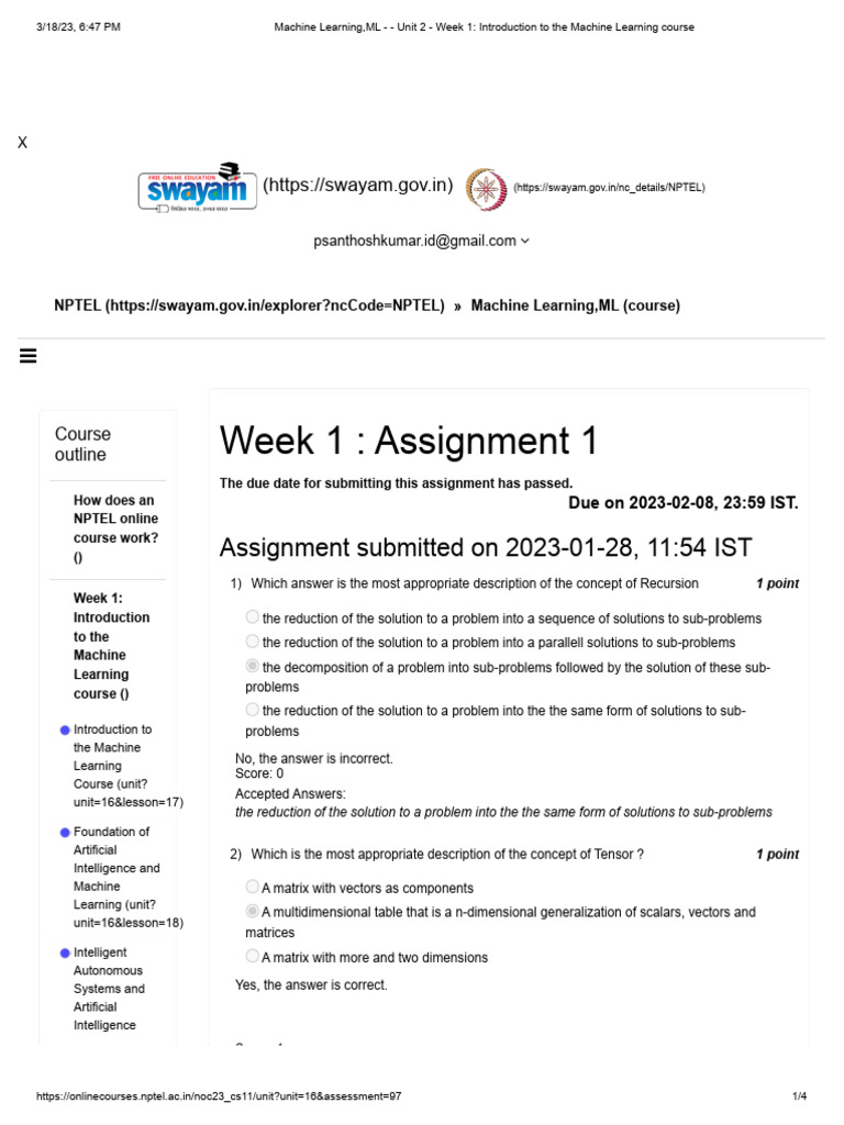 Machine Learning, ML Ass 1 | PDF | Function (Mathematics) | Artificial Intelligence