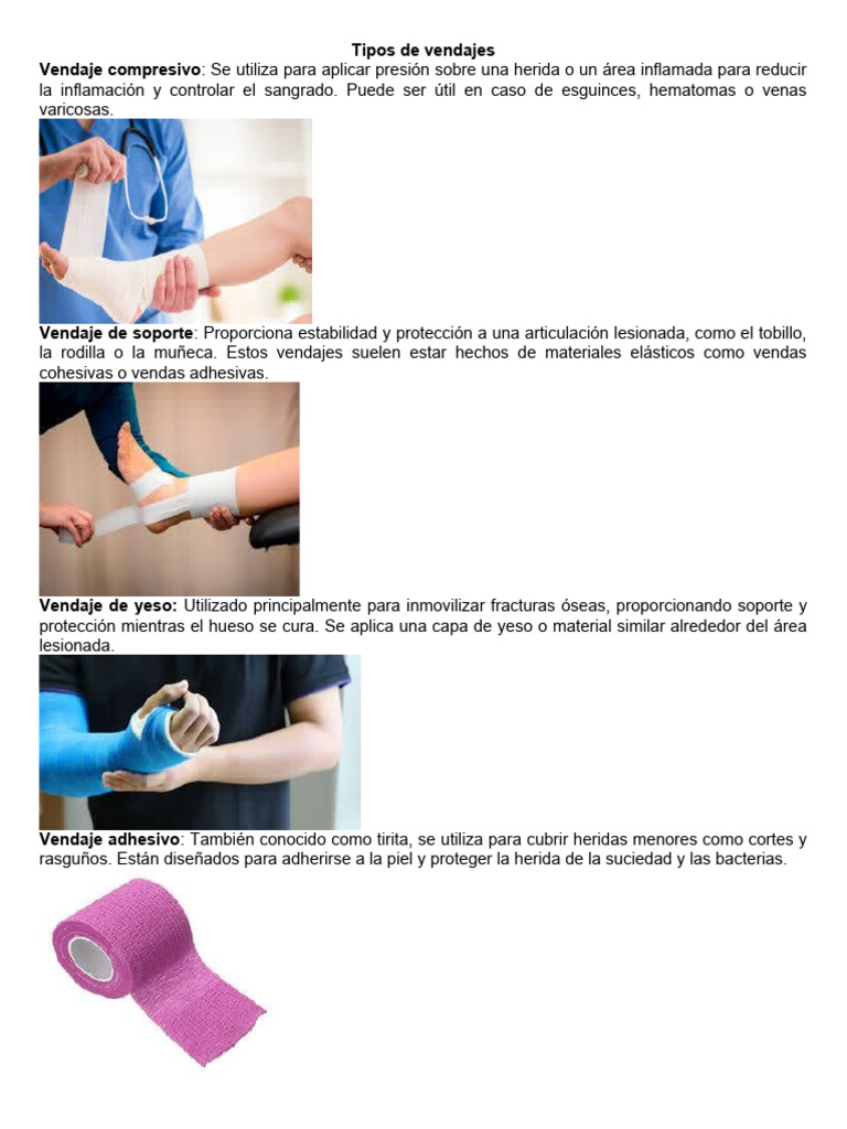 Tipos de Vendajes | PDF