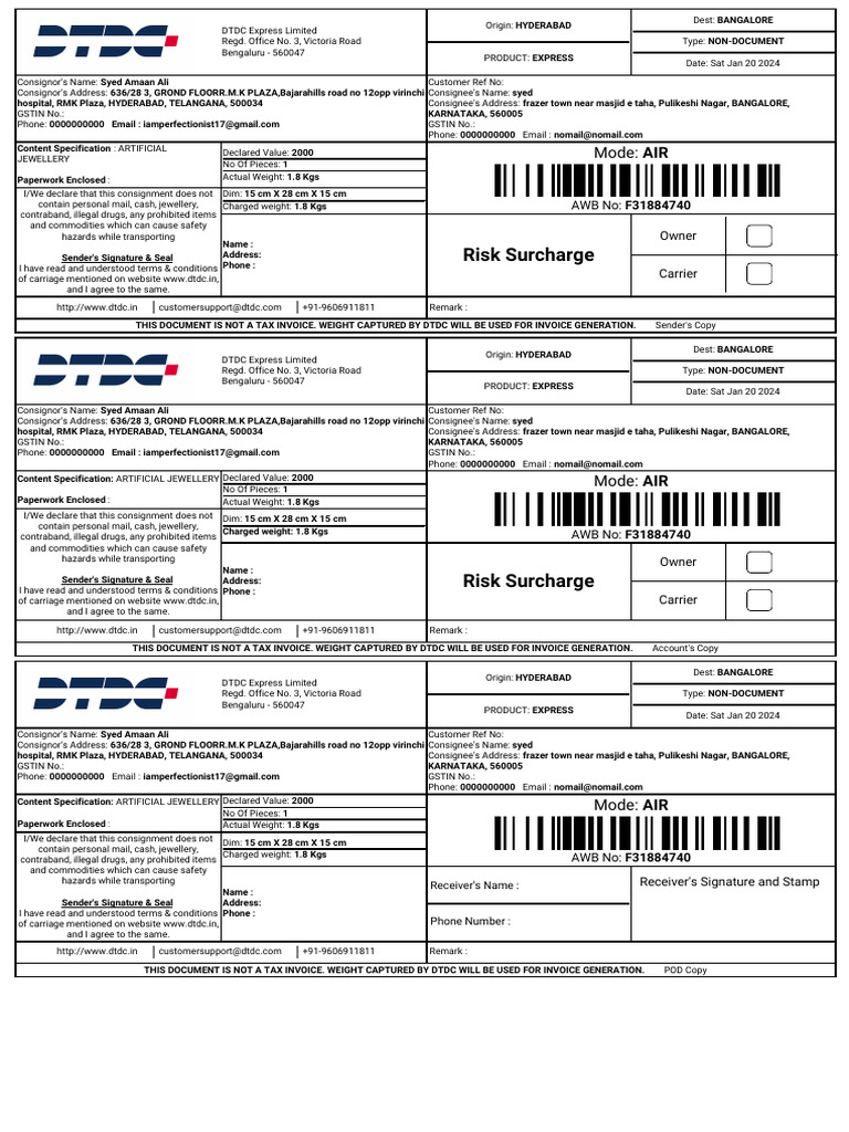 Print External Shipping Label | PDF | Mail | Business