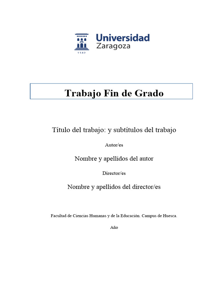 Plantilla Del TFG | PDF | Desorden hiperactivo y deficit de atencion ...