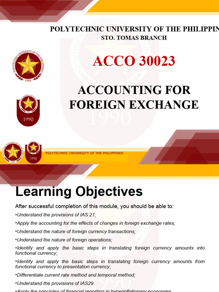 ACCO 30023 LM 7 Effects of Changes in Foreign Exchange Rates | PDF ...