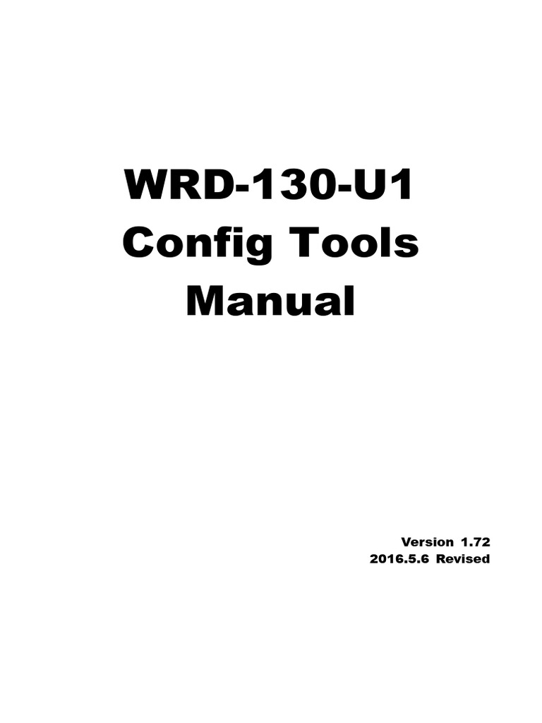 WRD-130-U1 Config Tool Manual V0172 en | PDF | Radio Frequency ...