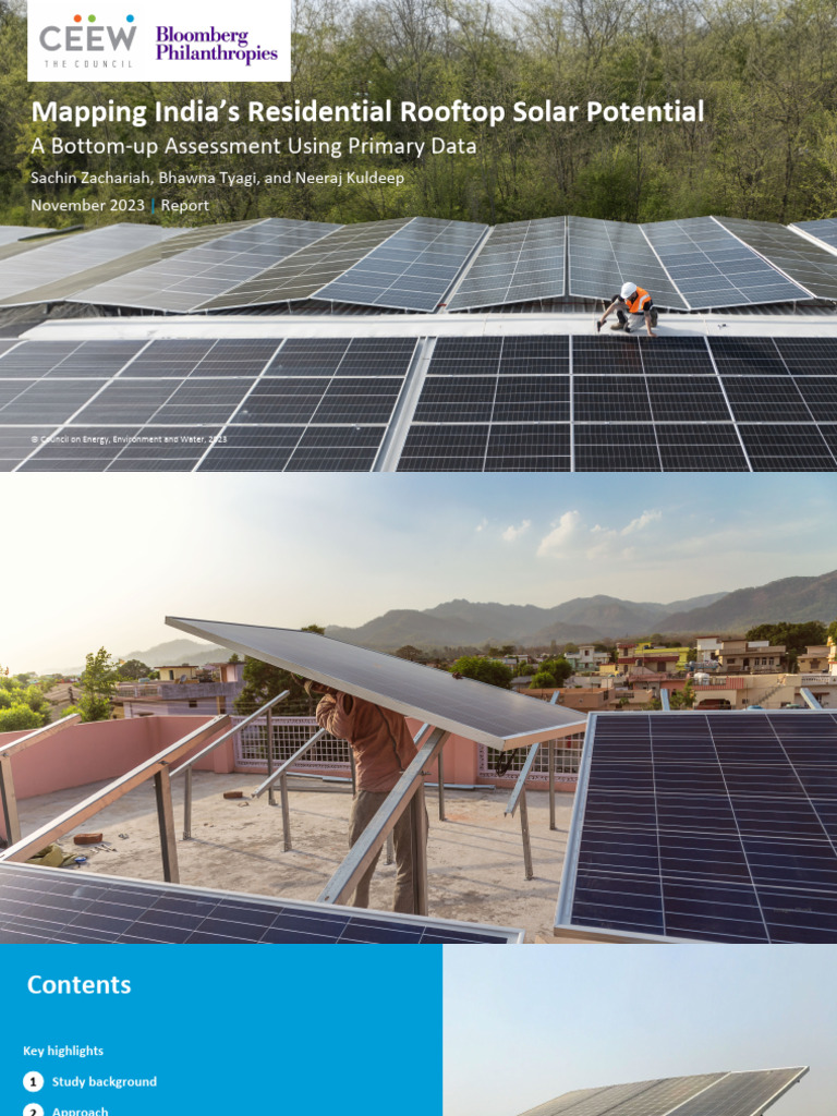 Residential Rooftop Solar Market Potential in Indian Households | PDF | Subsidy | Physical ...