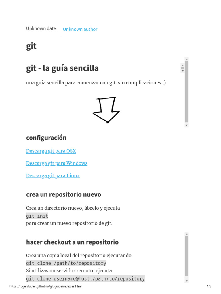 Git - La Guía Sencilla | PDF