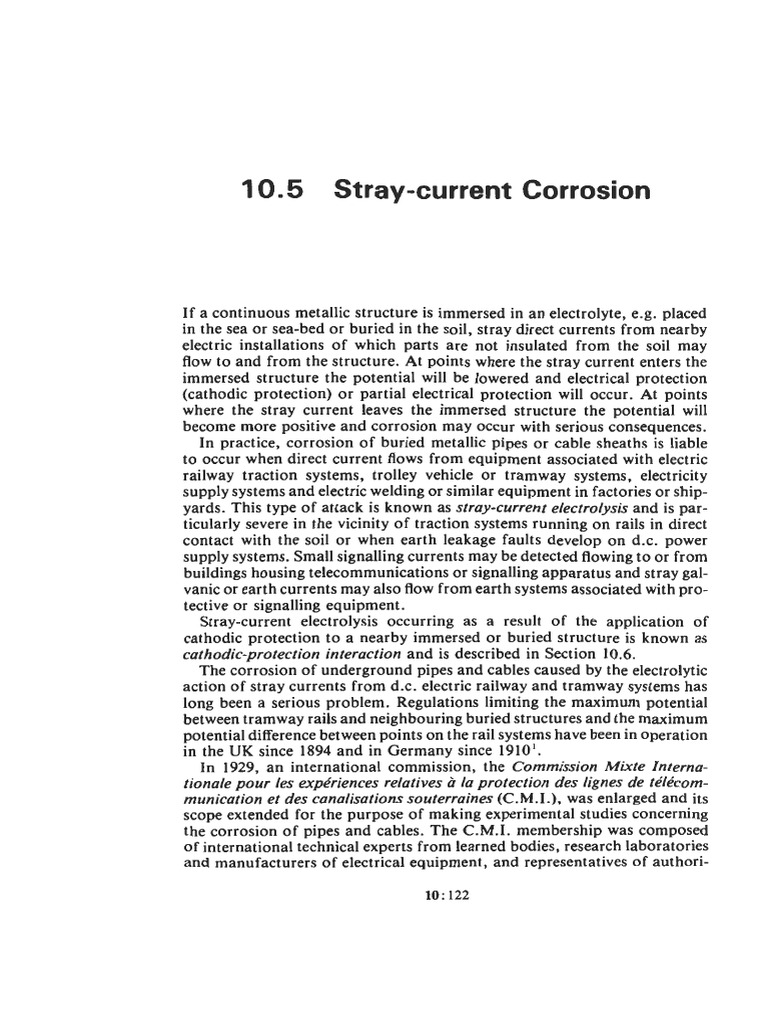 10 5 Stray Current Corrosion - 1994 - Corrosion Third Edition ...