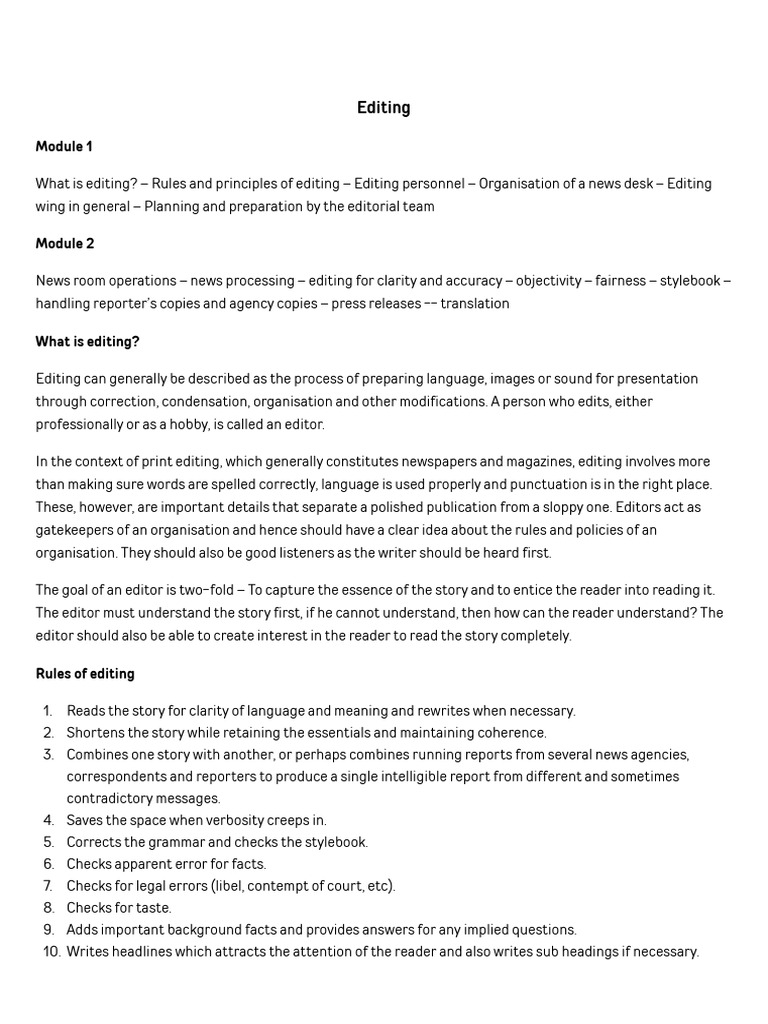 Editing 1&2.docx - 20240214 - 194900 - 0000 | PDF | Editing | Copy Editing