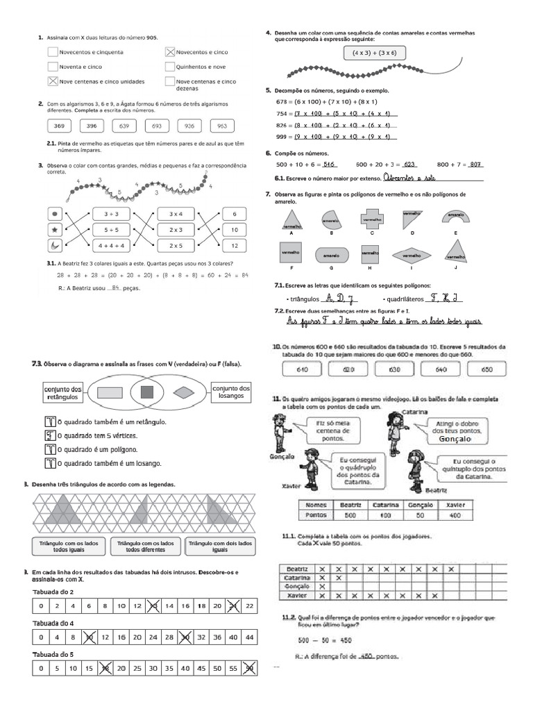 Avaliacao Intermedia De Matematica 2 Ano Solucoes Pdf
