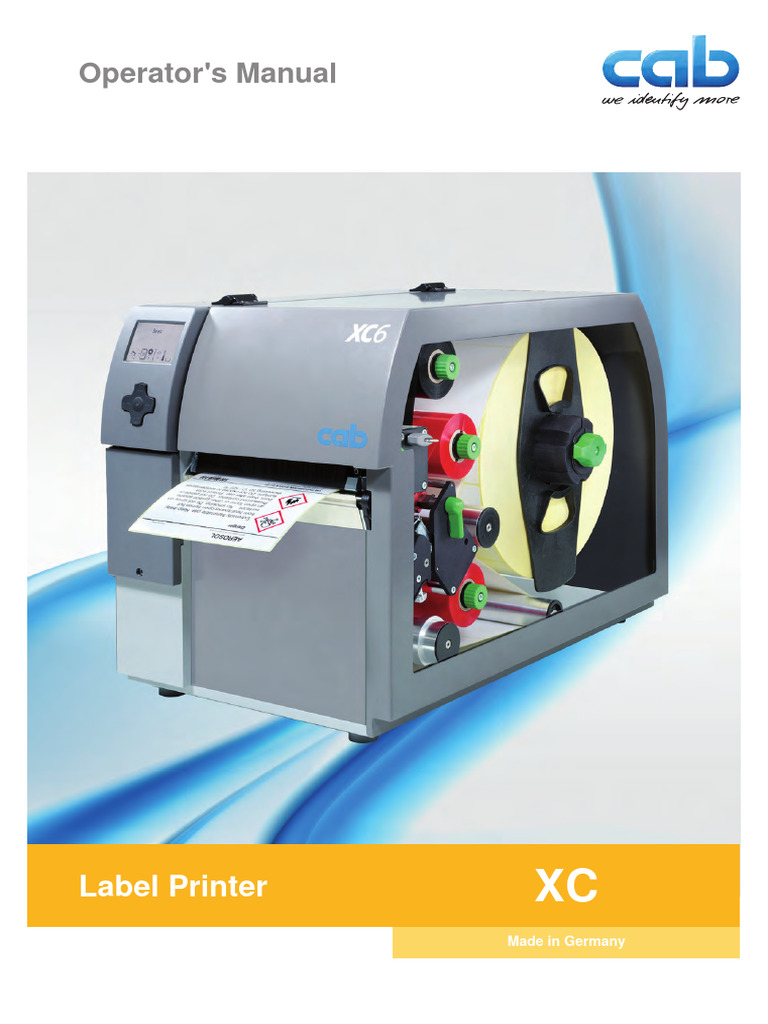 BA XC en | PDF | Printer (Computing) | Electrical Connector