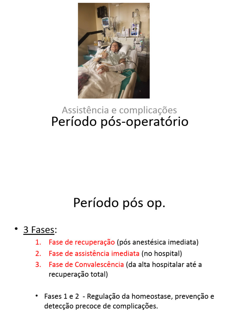 Período Pós-Operatório | PDF | Morfina | Dor