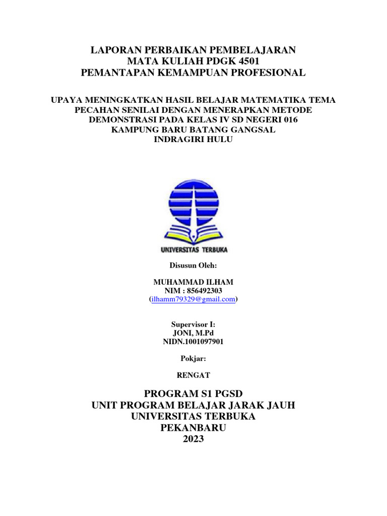 Lap PKP LENGKAP ILHAM | PDF