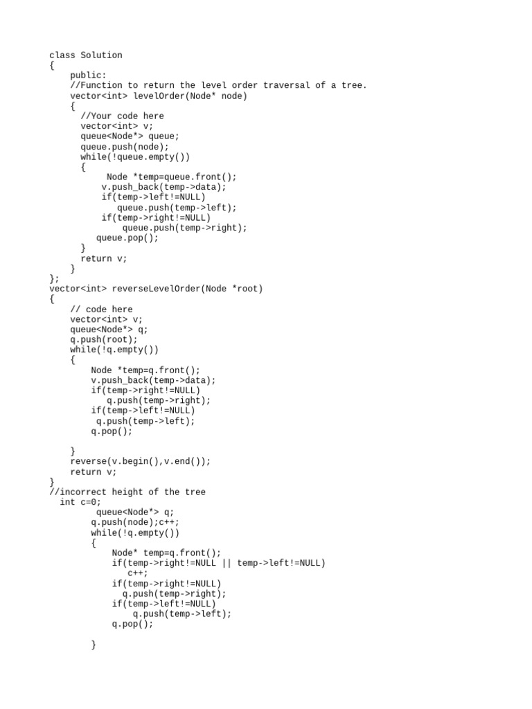 Trees (Code) | Download Free PDF | Queue (Abstract Data Type) | Applied Mathematics