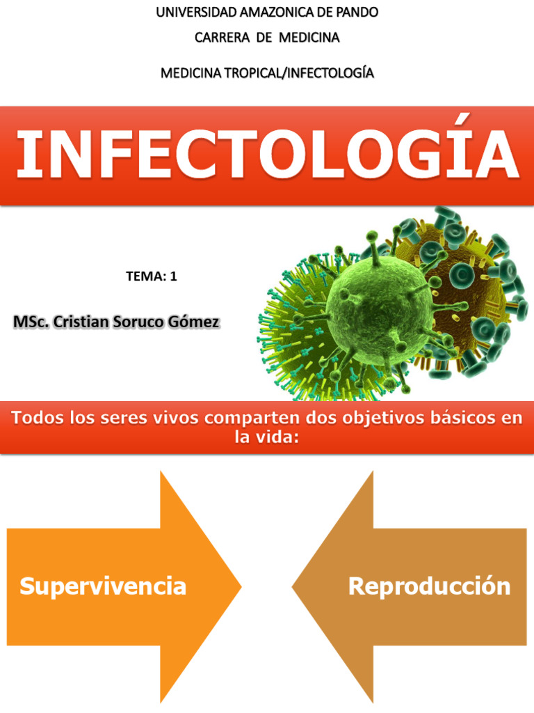 Introduccion A La Infectologia Tema 1 | PDF | Infección | Patógeno