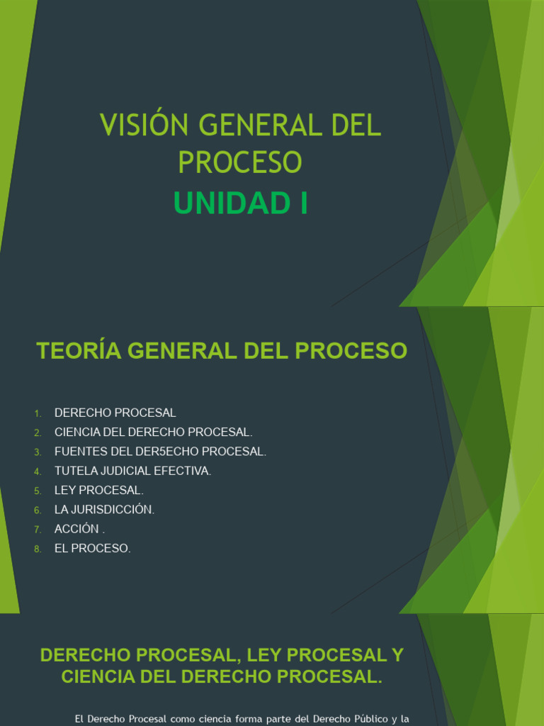 Visión General Del Proceso. Unidad I | PDF