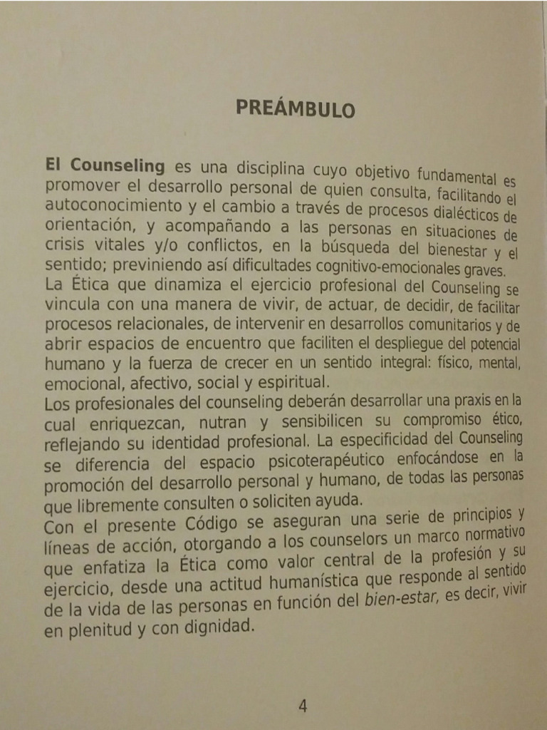 Preambulo - Codigo de Etica AAC | PDF