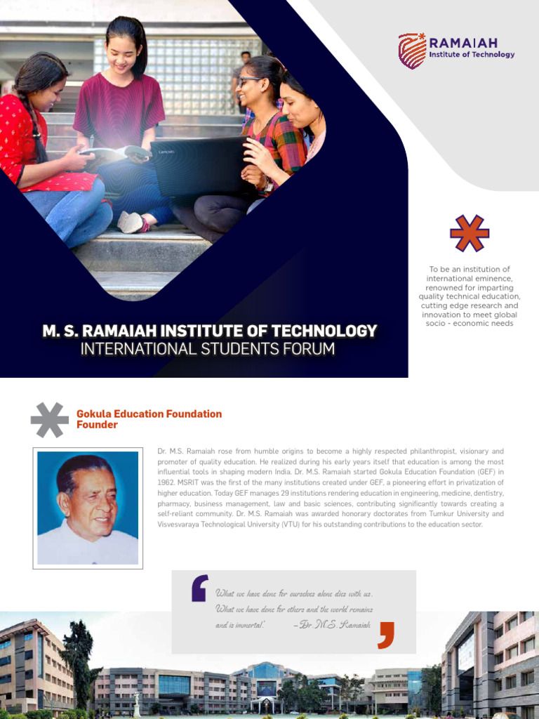 MSRIT International Forum | PDF | Engineering | Travel Visa