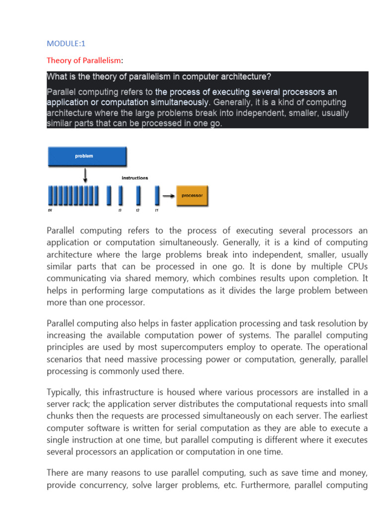 Aca Notes | PDF | Parallel Computing | Central Processing Unit Aca Notes | PDF | Parallel Computing | Central Processing Unit